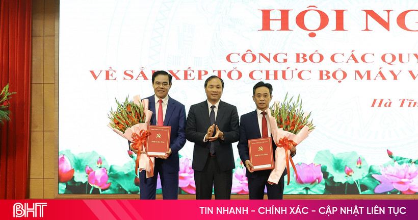 Ban Chấp hành Đảng bộ tỉnh Hà Tĩnh công bố các quyết định về tổ chức bộ ...