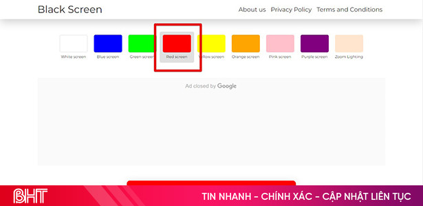 Blackscreen.tech - phần mềm test màn hình chính xác nhất hiện nay