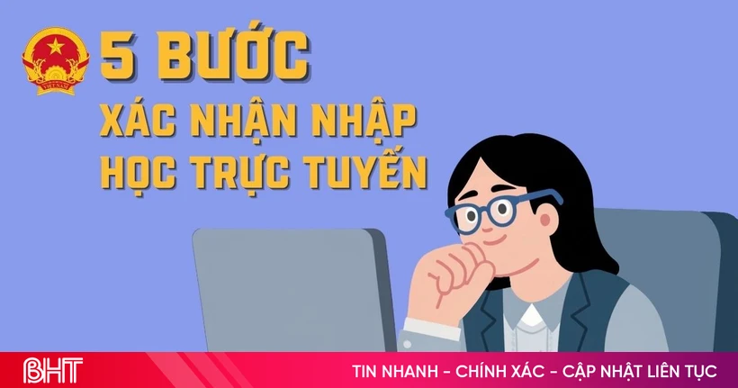 [Infographic] 5 bước xác nhận nhập học trực tuyến trên hệ thống của Bộ ...