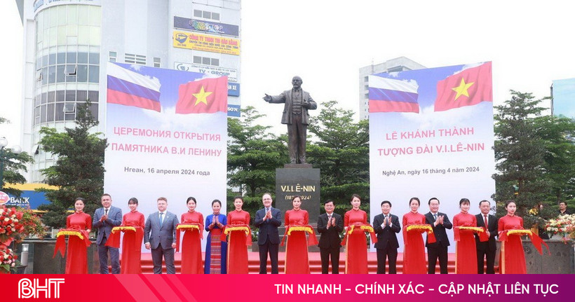 Nghệ An khánh thành tượng đài V.I. Lenin ở trung tâm TP Vinh