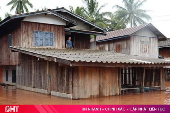 Cục Khí tượng thủy văn Lào cảnh báo người dân chủ động ứng phó bão Noul ...