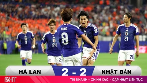 Nhật Bản cầm hòa Hà Lan trong trận cầu đầy kịch tính