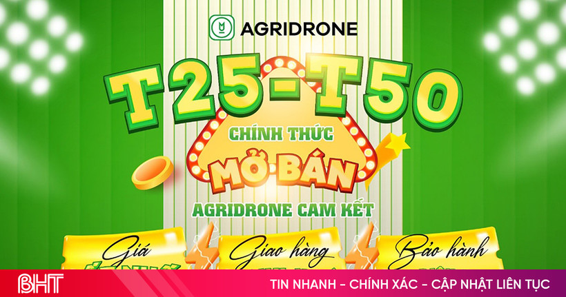 Bất ngờ với bảng giá máy bay nông nghiệp T50 vừa ra mắt | Báo Hà Tĩnh - Tin tức Hà Tĩnh mới nhất ...