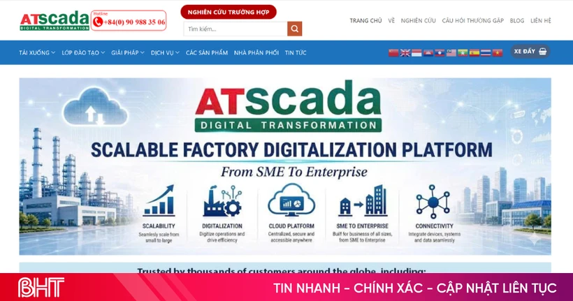ATSCADA cung cấp SCADA Applications giúp quản lý nhà máy theo thời gian ...