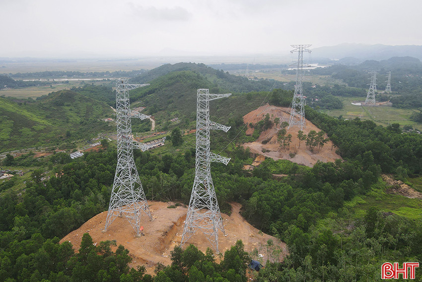Hình hài dự án đường dây 500kV mạch 3 qua Hà Tĩnh