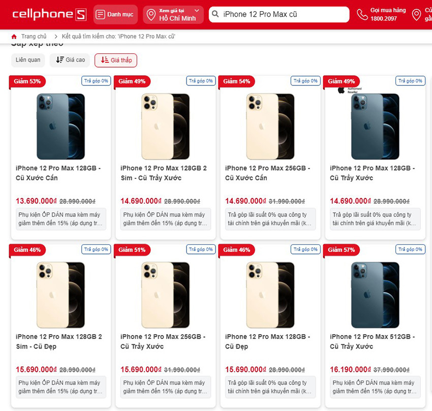 iPhone 12 Pro Max cũ giá bao nhiêu? Mua iPhone 12 Pro Max cũ ở đâu rẻ nhất?