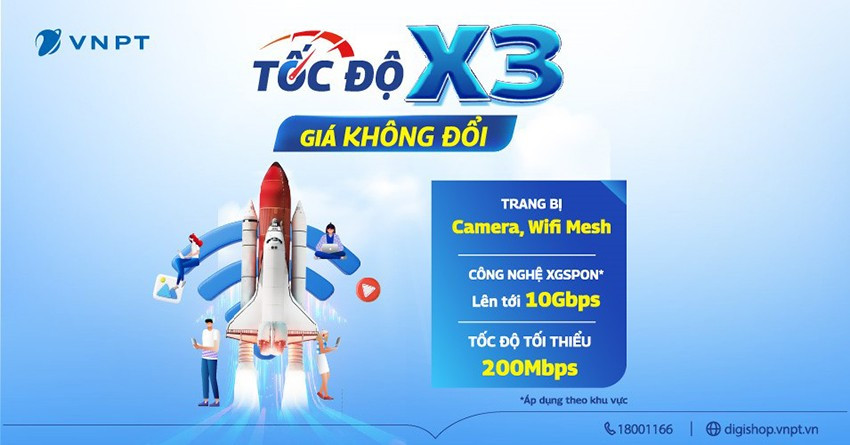 VNPT nâng tốc độ Internet hơn 3 lần – giá không đổi, thúc đẩy kiến tạo ...